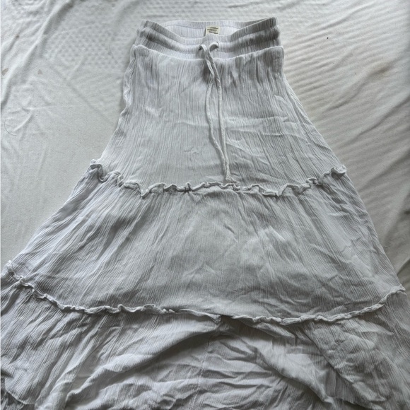Passport | Skirts | Passport Gray Maxi Aline Skirt With Ruffled Tiers ...